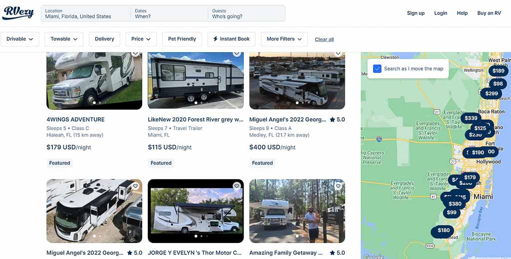 10 Best Campervan & RV Rentals in Miami [2023]